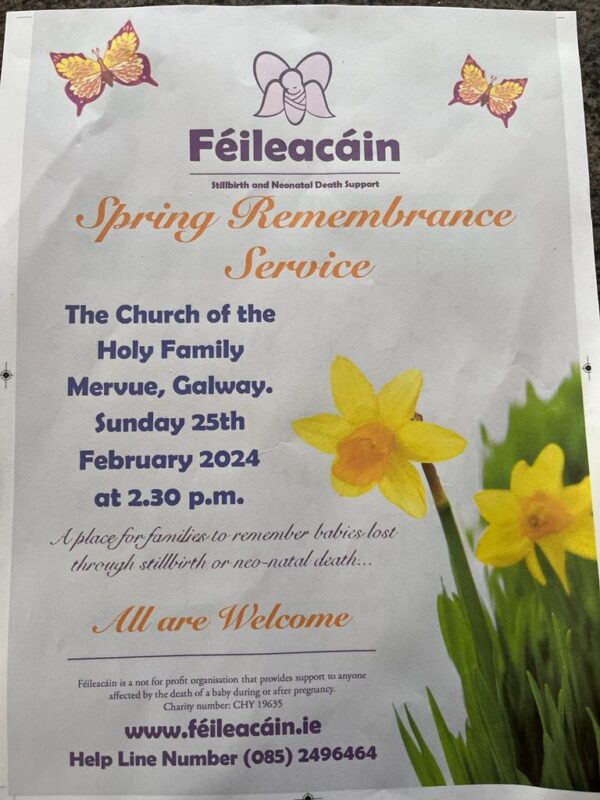Galway Remembrance Service - Féileacáin
